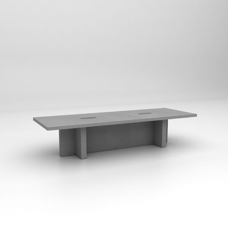 Contemporary table - EDITION 2 - ISOMI - concrete / rectangular / modular