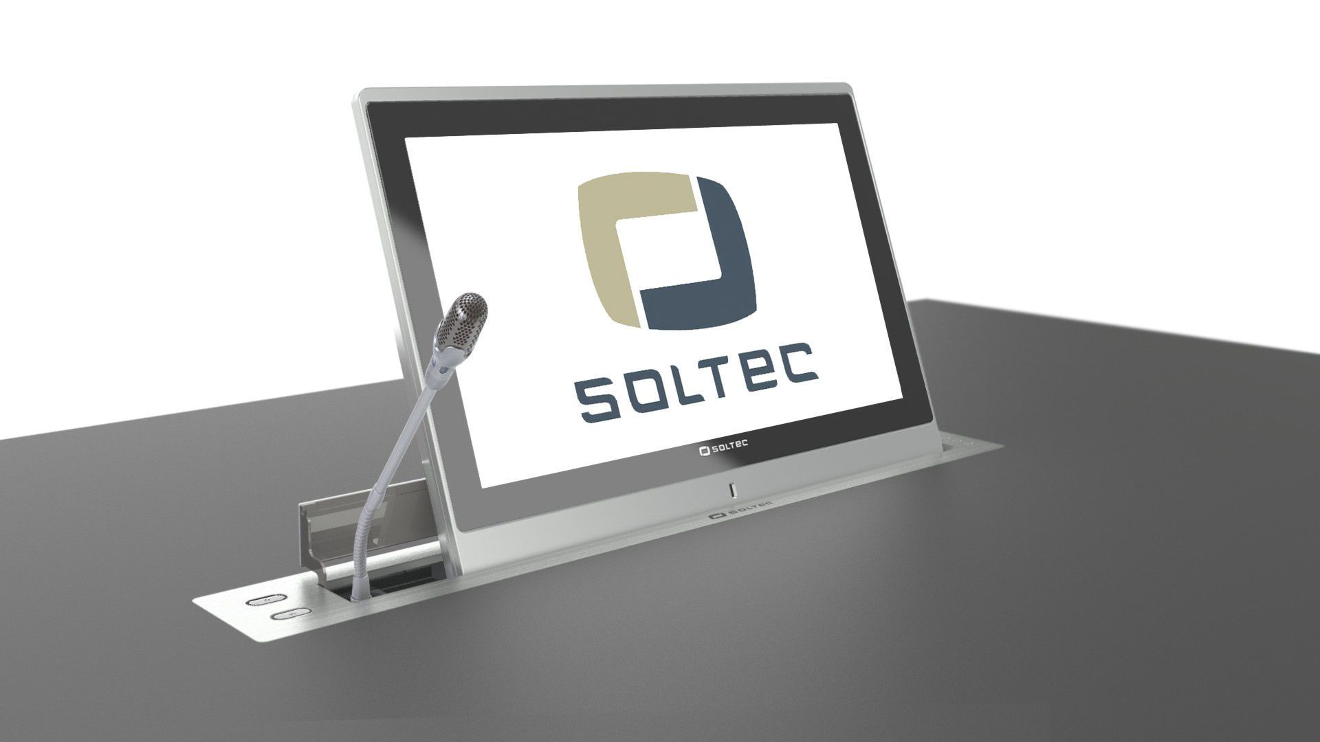 Conference table touch screen - STRET156G-10 - SOLTEC S.L. - recessed ...