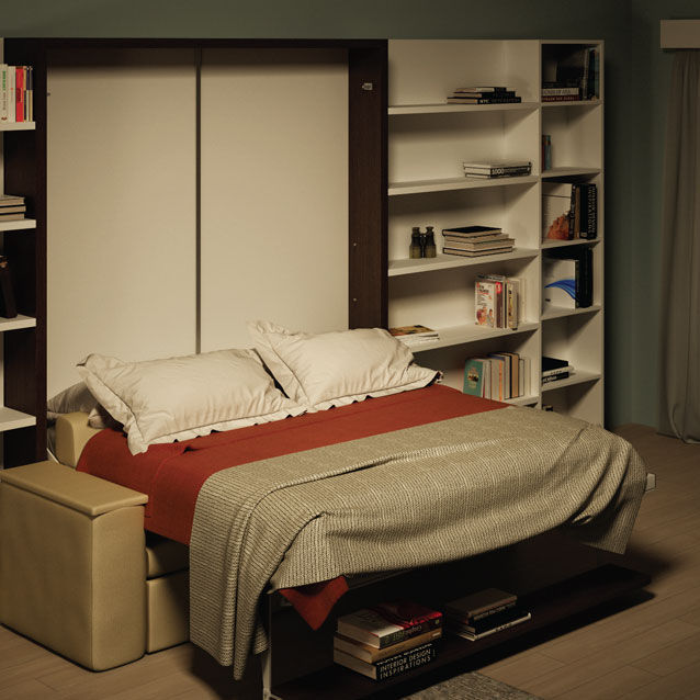 Wall bed - DILE FAT - smqrt beds - double / contemporary / with in-base ...