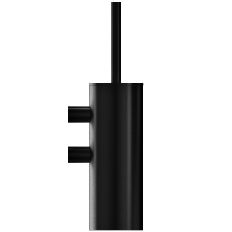 Stainless steel toilet brush holder - A853-N - Duten - wall-mounted / black