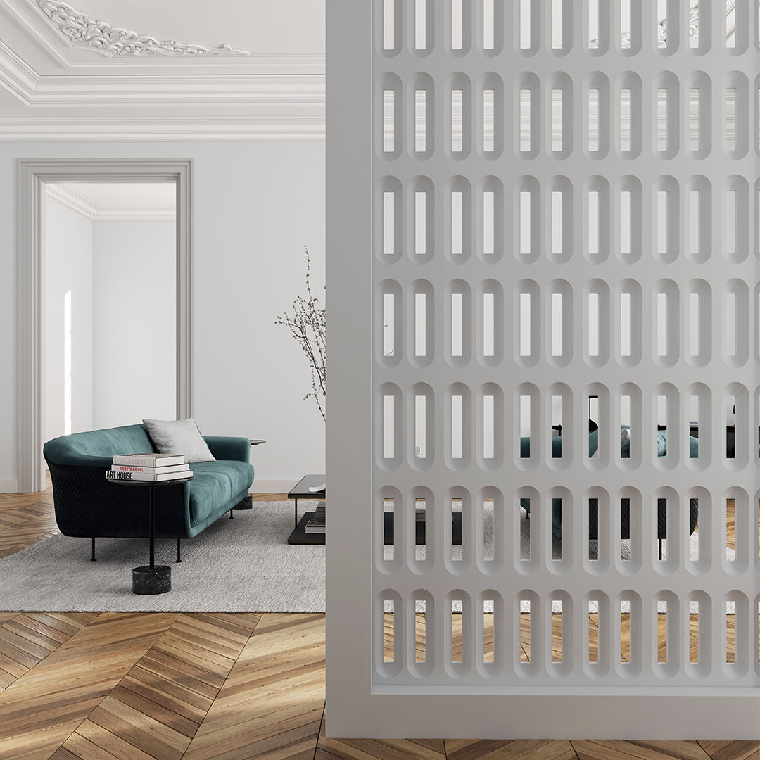Plaster screen wall - Caterina - mg12 - indoor / residential / modular