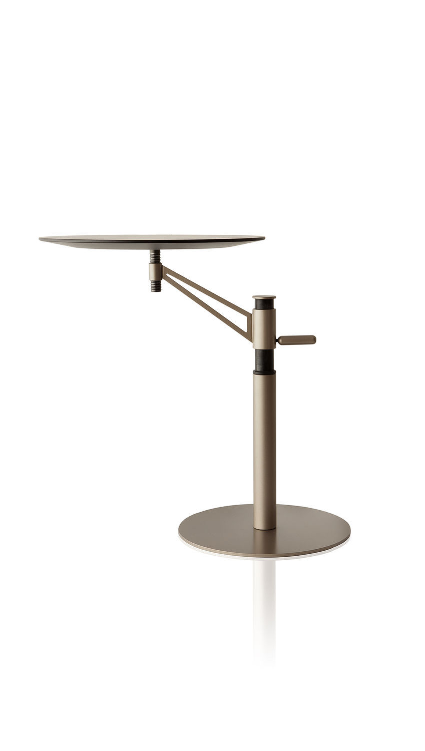Contemporary side table - LONDON - SOLLOS - wooden / steel / round