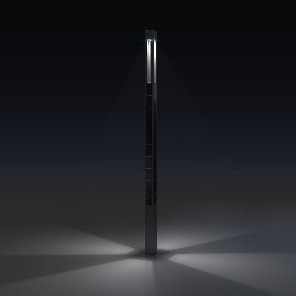 Urban lamp post - The solar range - contemporary / stainless steel / solar