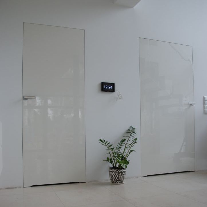 Interior door - ACRYLIC - ZEROMUR Perfect Doors - aluminum / swing / glazed
