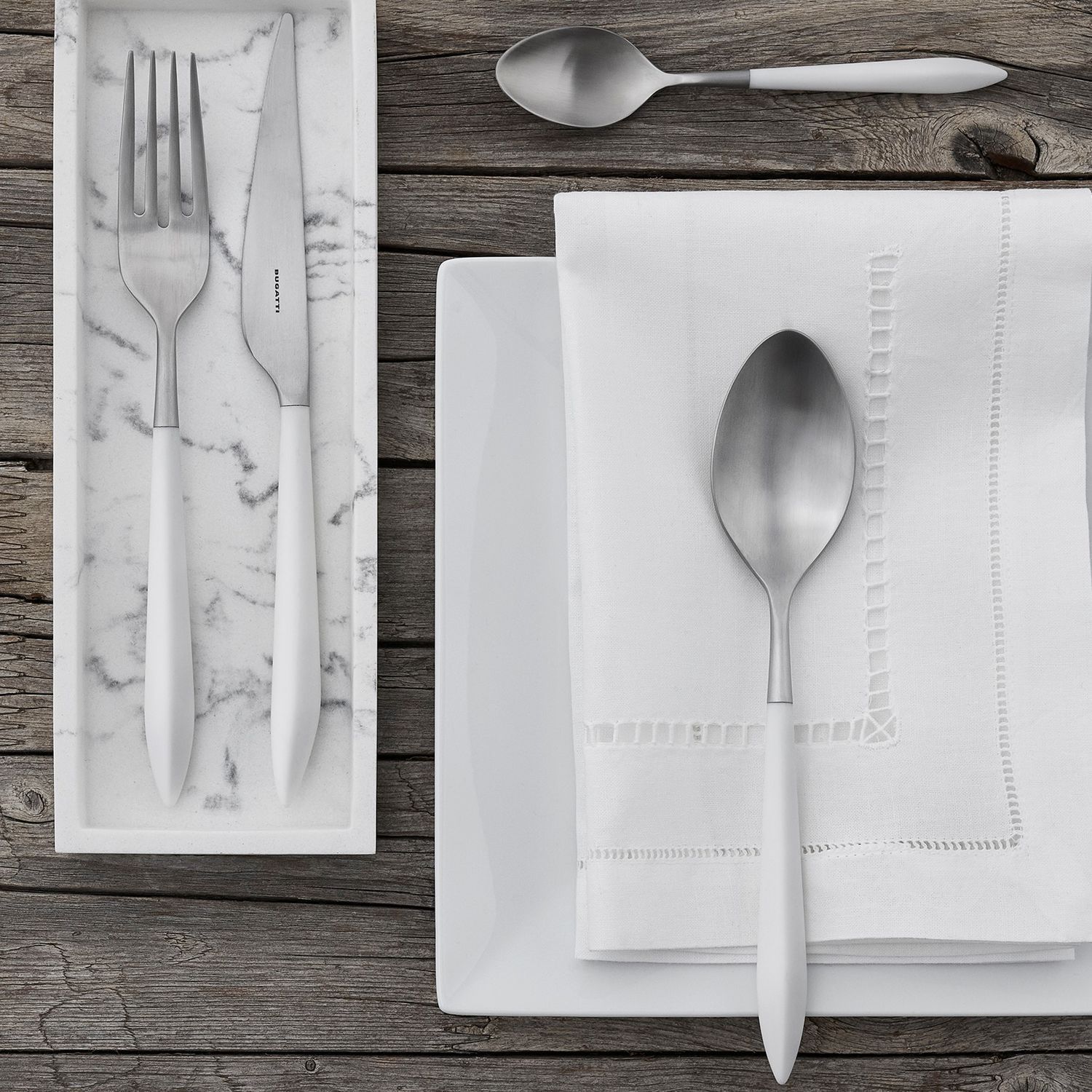 Stainless steel cutlery - ARES - CASA BUGATTI - resin / for restaurant