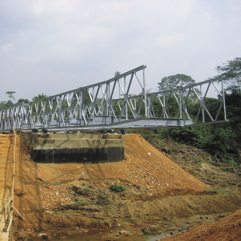 Galvanised steel bridge - GHANA - Acrow bridge - truss / precast / modular