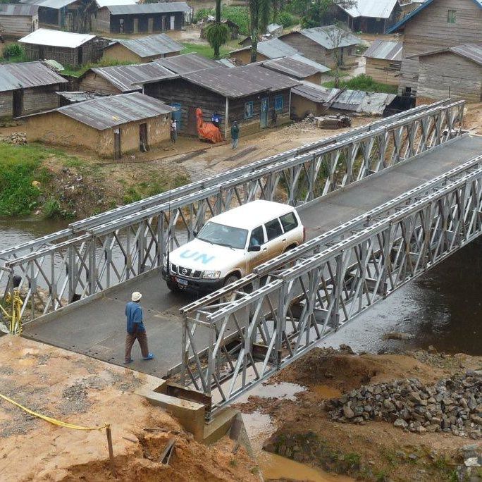 Steel bridge - DRC - Acrow bridge - truss / road / precast