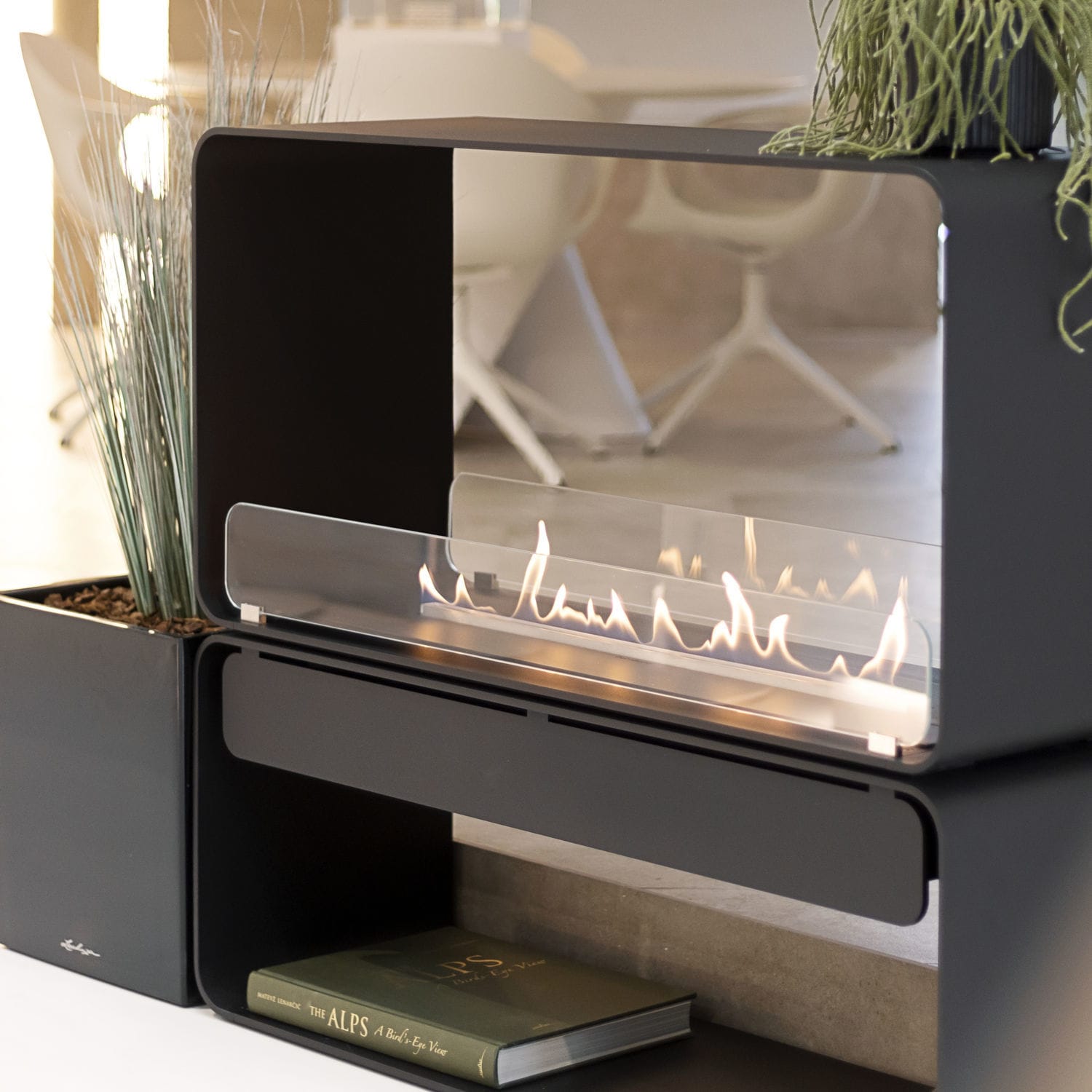 Open bioethanol hearth - Austin - Attika Feuer AG - 1-sided / central ...