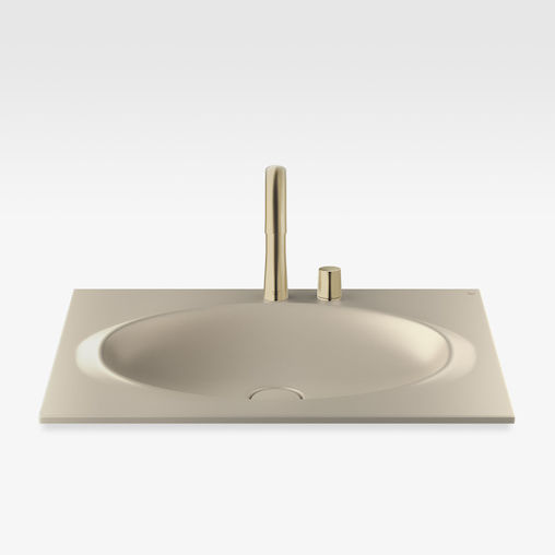 Countertop washbasin - A327760XXX SERIES - Armani / Roca - porcelain ...