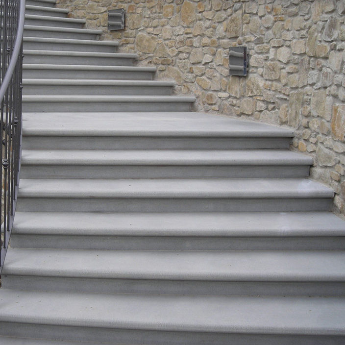 Natural stone step - Eurocave SNC - non-slip / prefab