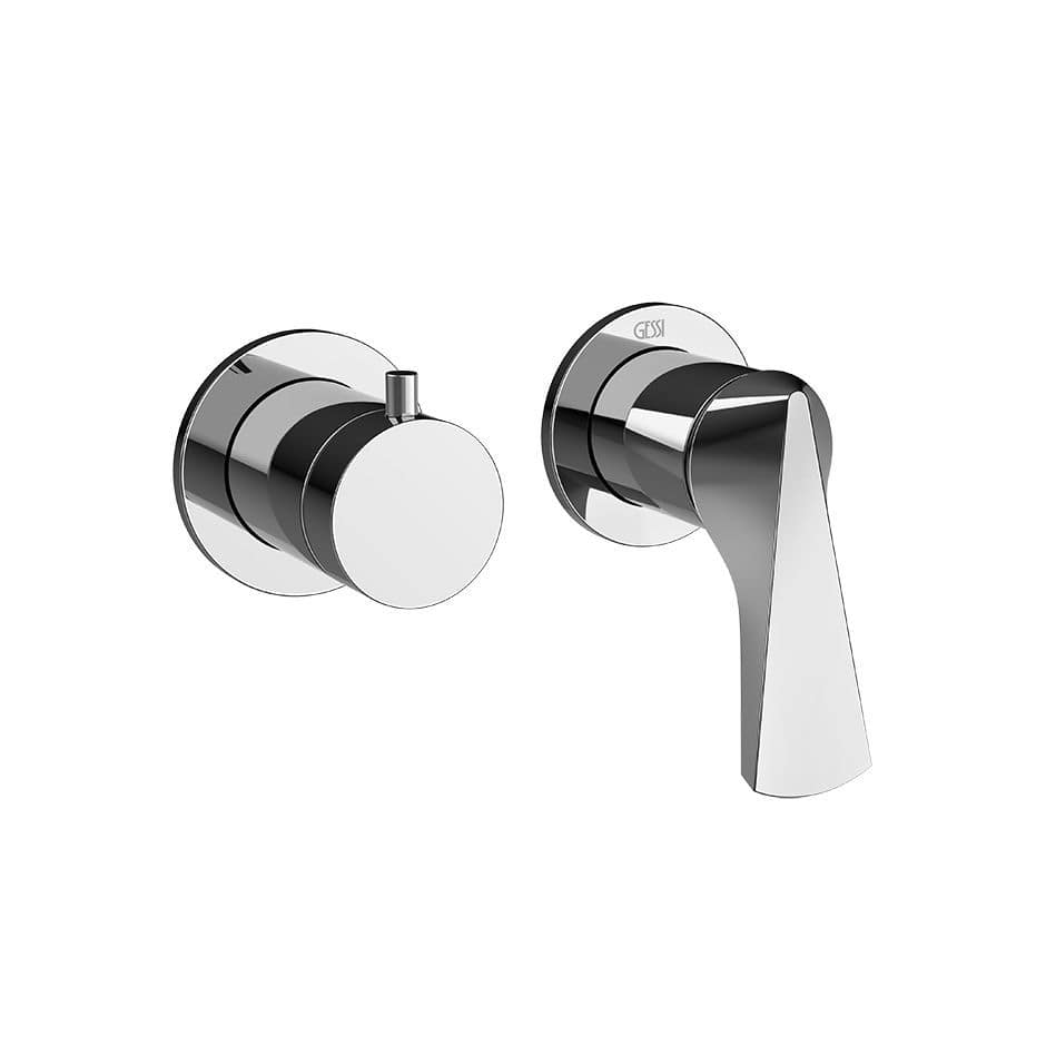 Shower mixer tap - 72038 - GESSI SPA - wall-mounted / brass / bathroom