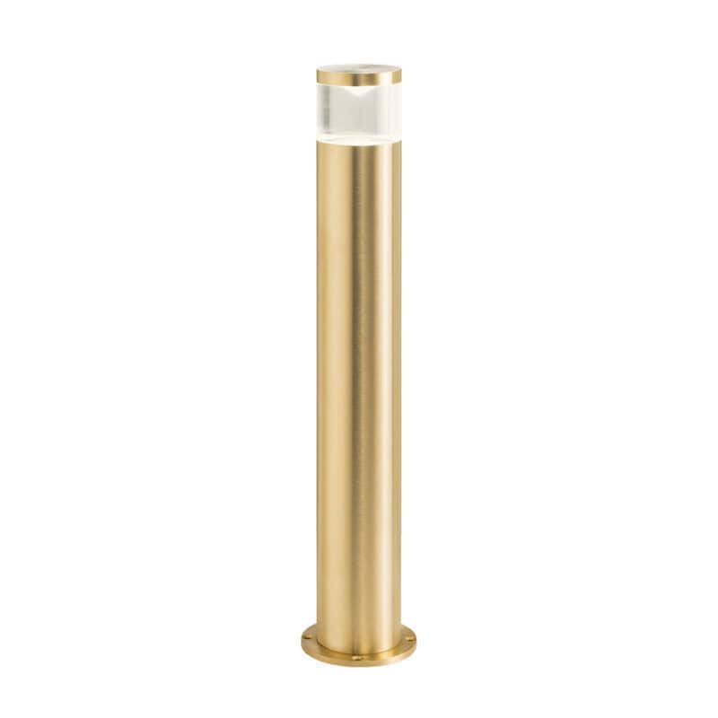 Security bollard - STAKE - Redo Group - brass / tempered glass / outdoor
