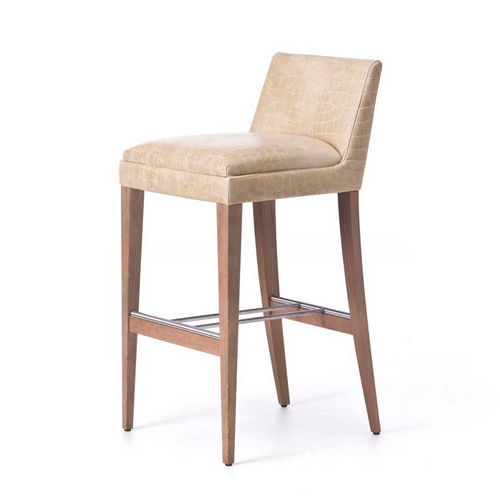 Contemporary bar stool - ONDA - Very Wood - beech base / contract / beige