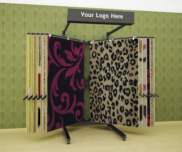 Metal carpet display rack - ECO BOOK - AKDENIZ Display Systems - panel ...