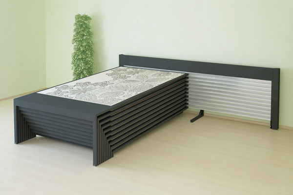 Metal carpet display rack - KYS-01 - AKDENIZ Display Systems - for shop