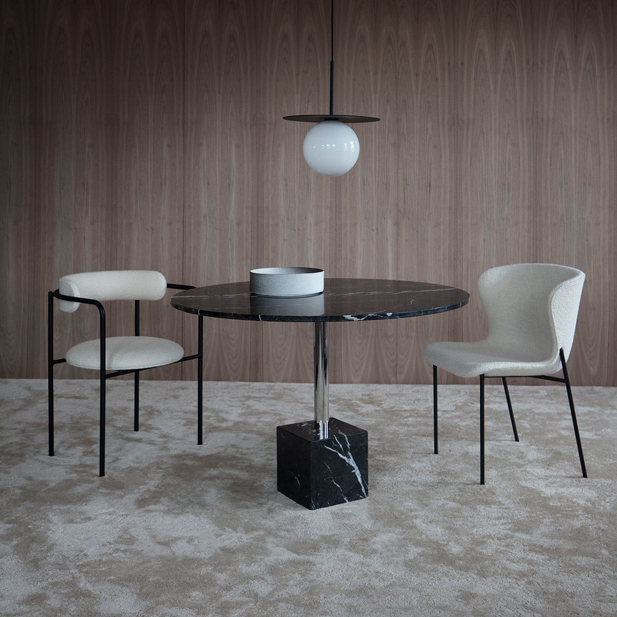 Contemporary dining table - KNOCKOUT - Friends & Founders - marble ...
