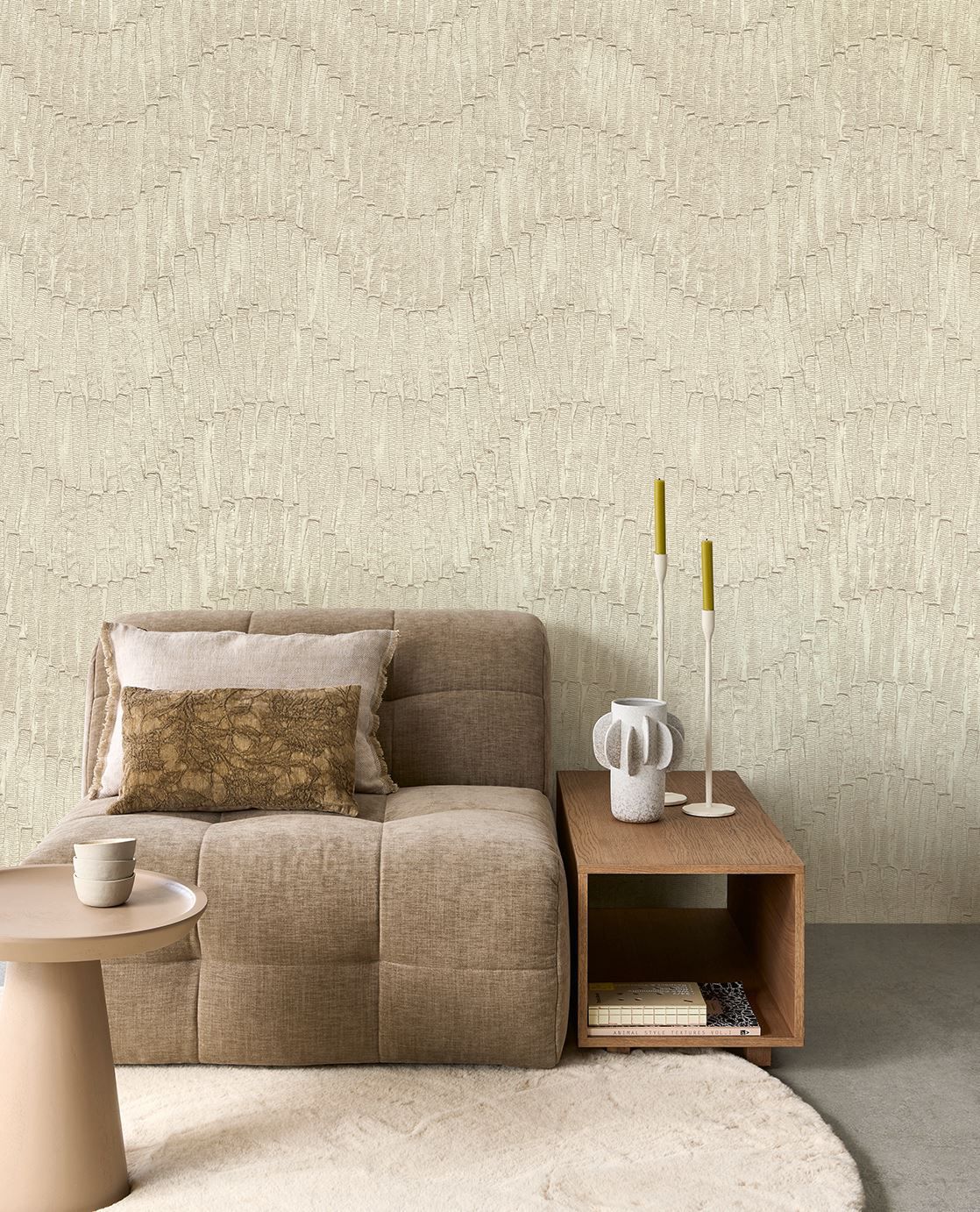 Contemporary wallpaper - SENSORY - Eijffinger - vinyl / striped / plain