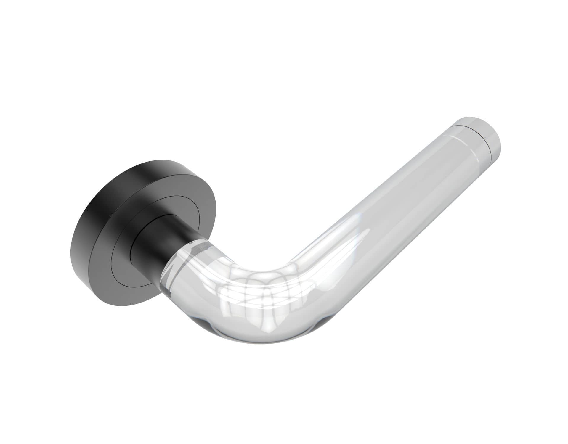 Glass door handle - SPAC R SS SATIN - GUIDERO Holland BV - crystal ...