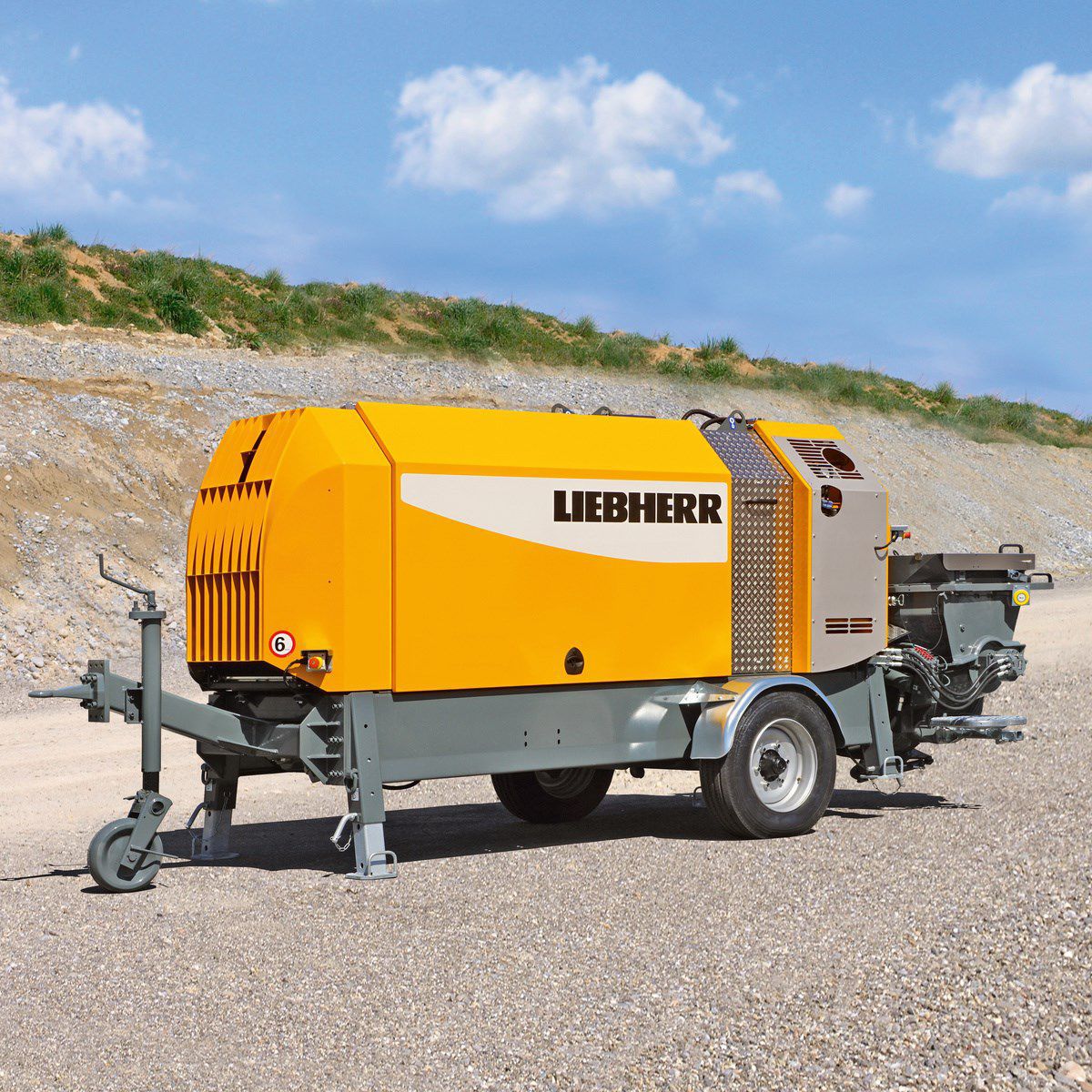 Trailer-mounted concrete pump - 110 D TIER 4F / STAGE 5 - Liebherr