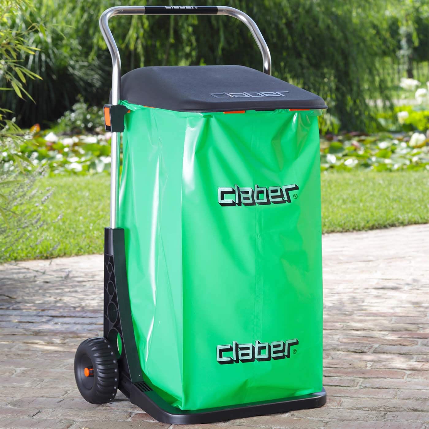 Public trash can - CARRY - CLABER - floor-standing / aluminum ...