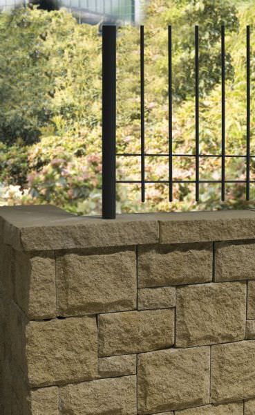 Solid concrete block - MURETT - mvb - for retaining walls / for garden ...