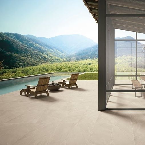 Porcelain stoneware tile - VOLCANO - Polis - polished / textured / indoor