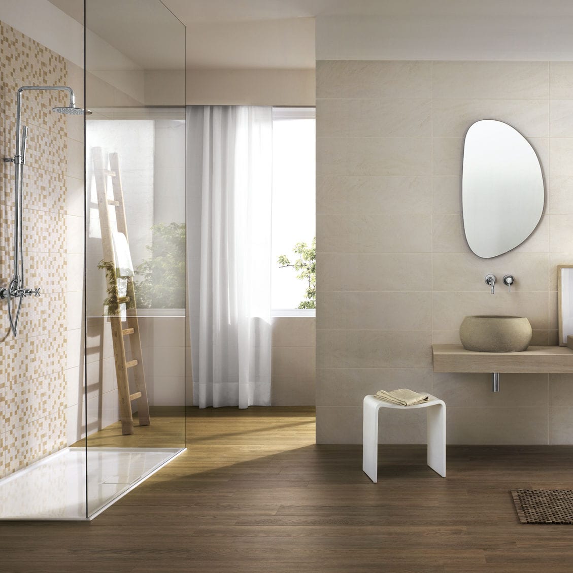 Porcelain stoneware tile - NATURAL - Ragno - enameled / indoor / floor