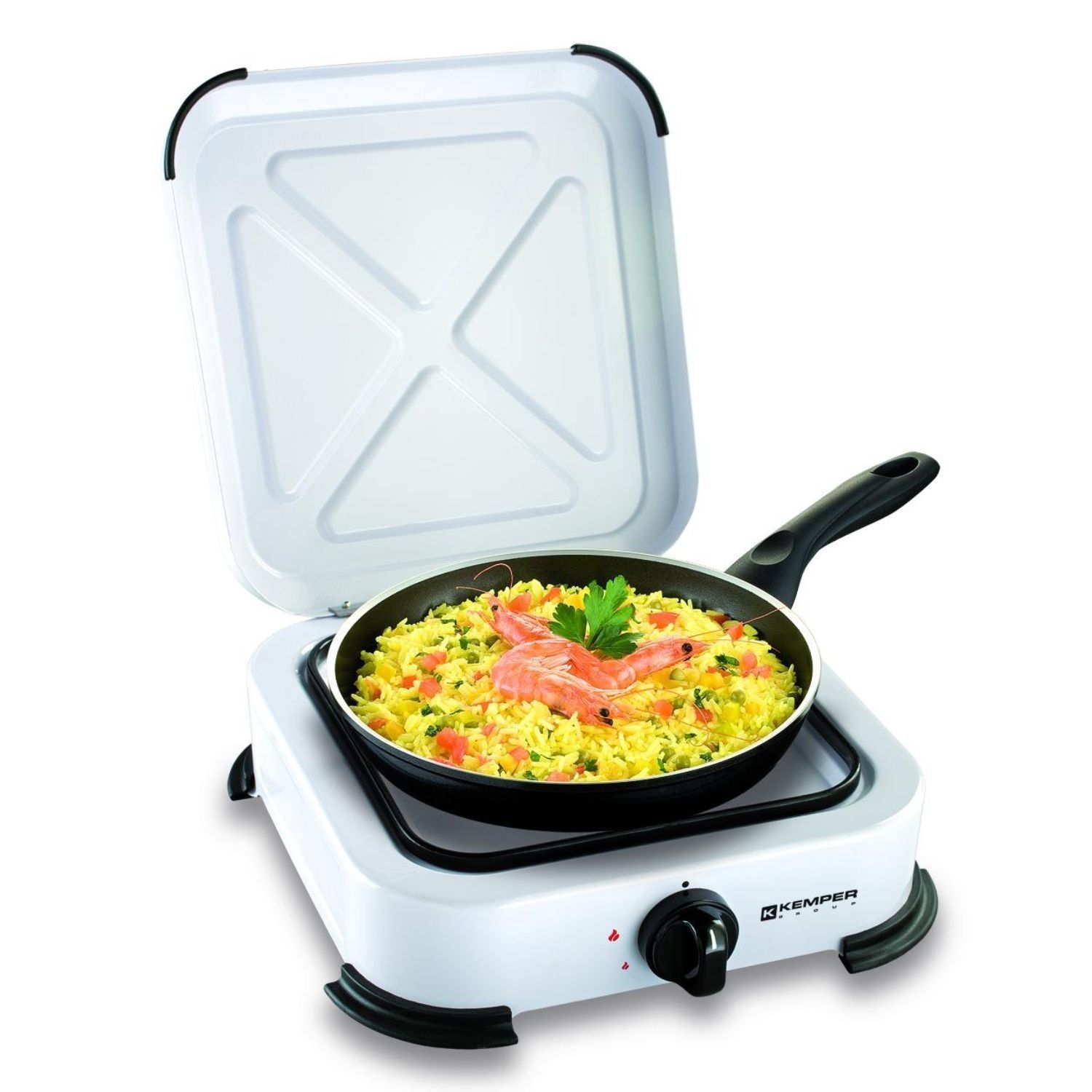 Gas portable stove - 104980 - Kemper - commercial / 1 burner / countertop