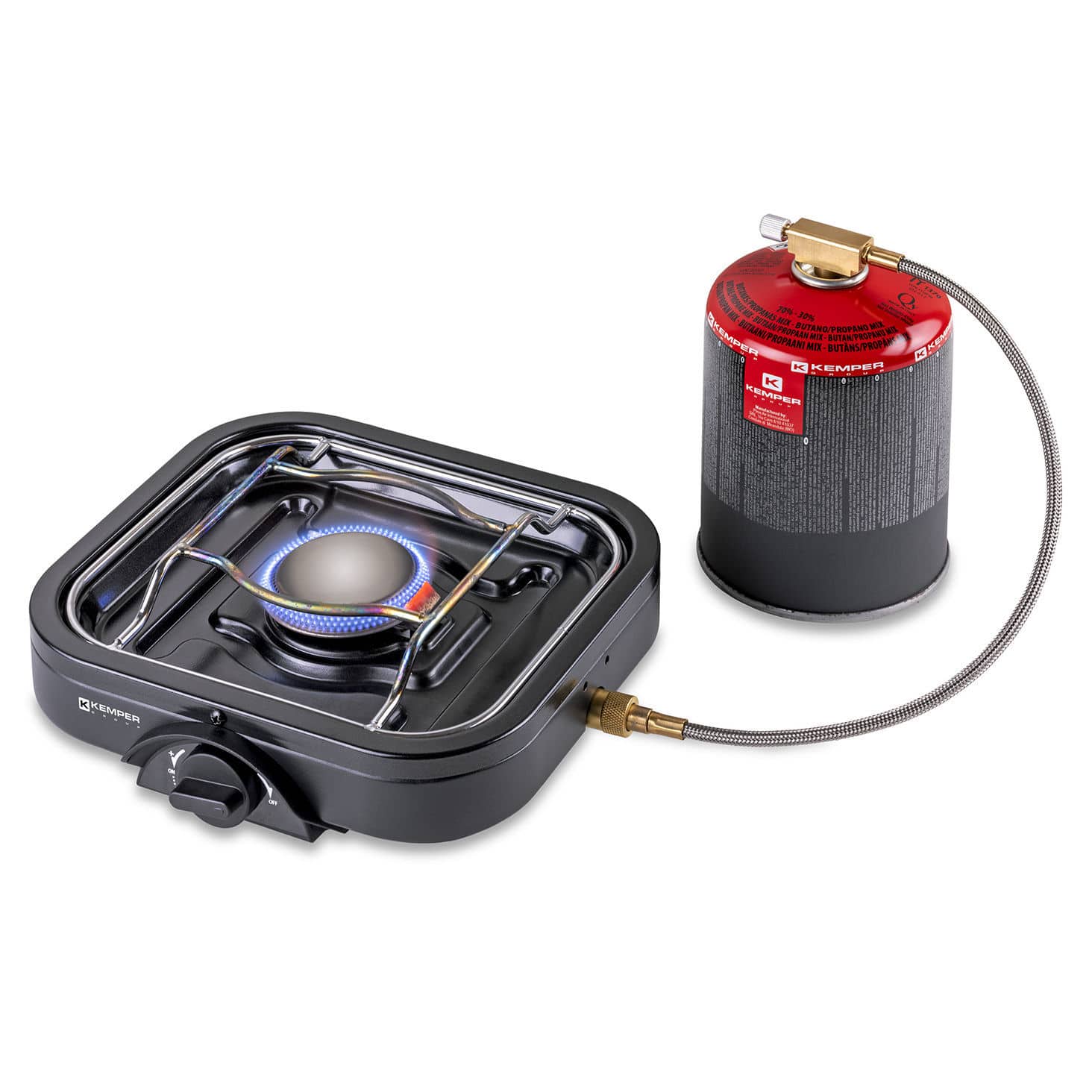 Gas portable stove - 10498 - Kemper - commercial / 1 burner / countertop