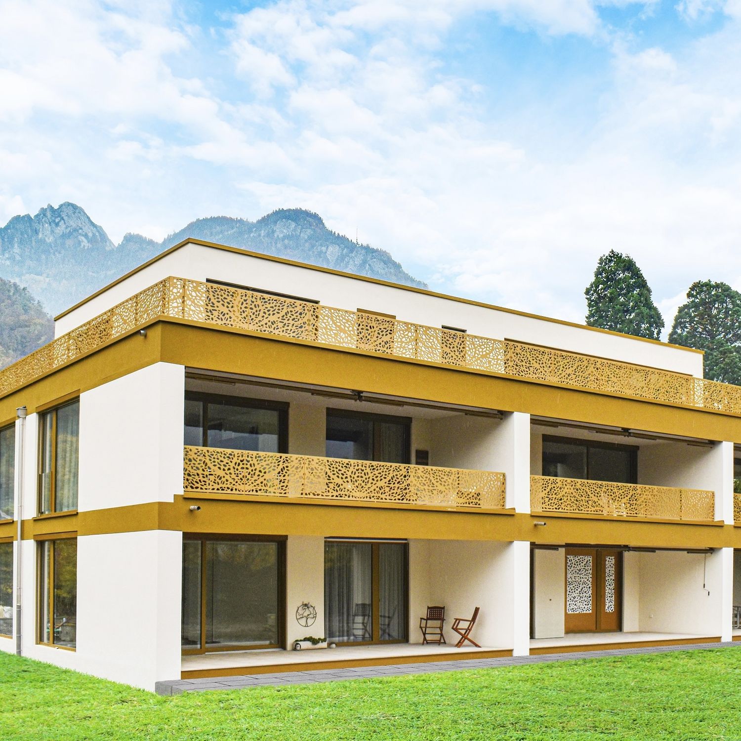 HPL railing - CELLON LAKE SHORE WEESEN - Bruag Design Factory AG - with ...