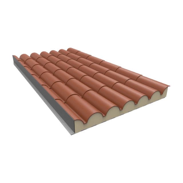 Roof sandwich panel - Panel Sándwich Group - 2 galvanized steel faces ...