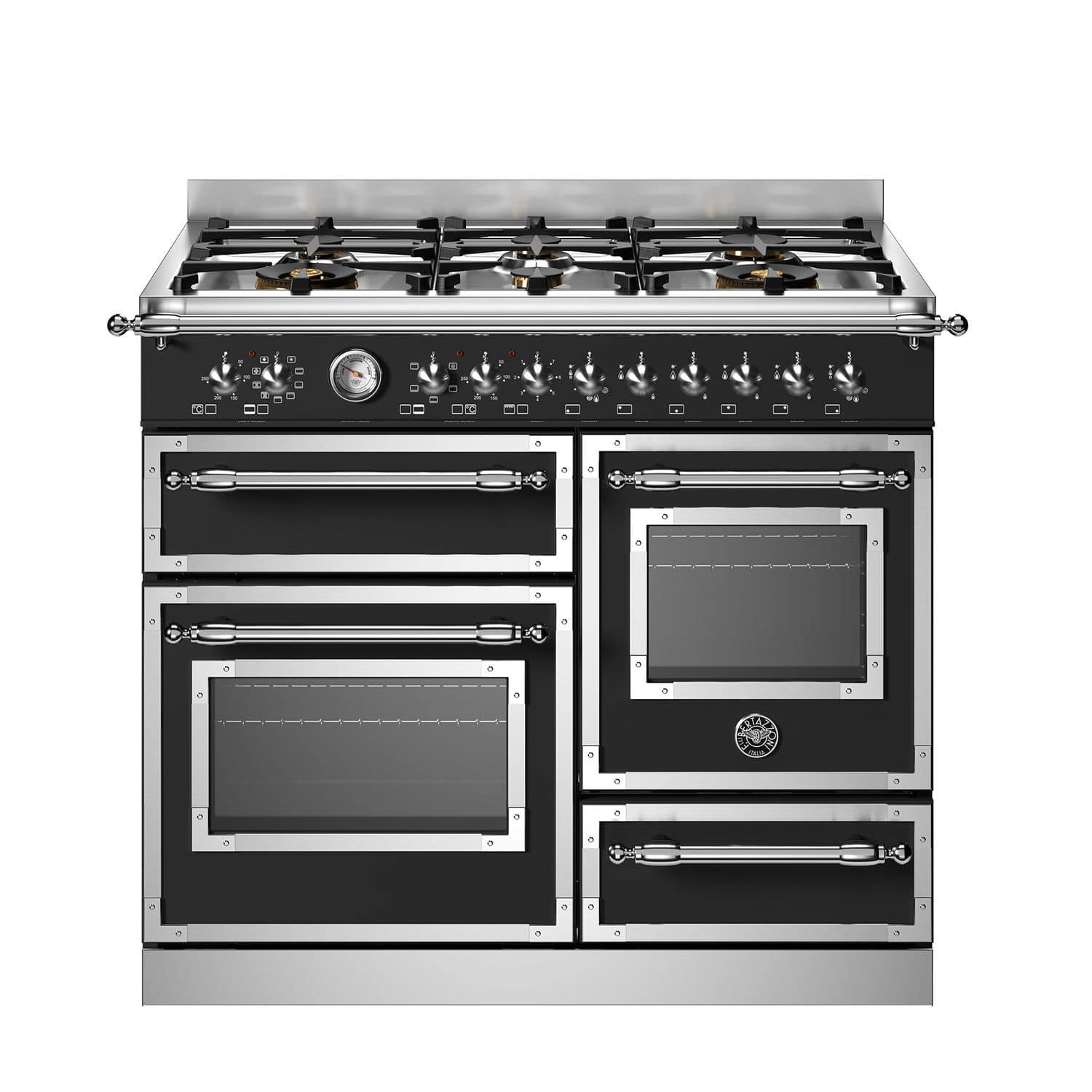 Gas range cooker - HER106L3ENET - Bertazzoni - electric / 6 burner / 3 oven