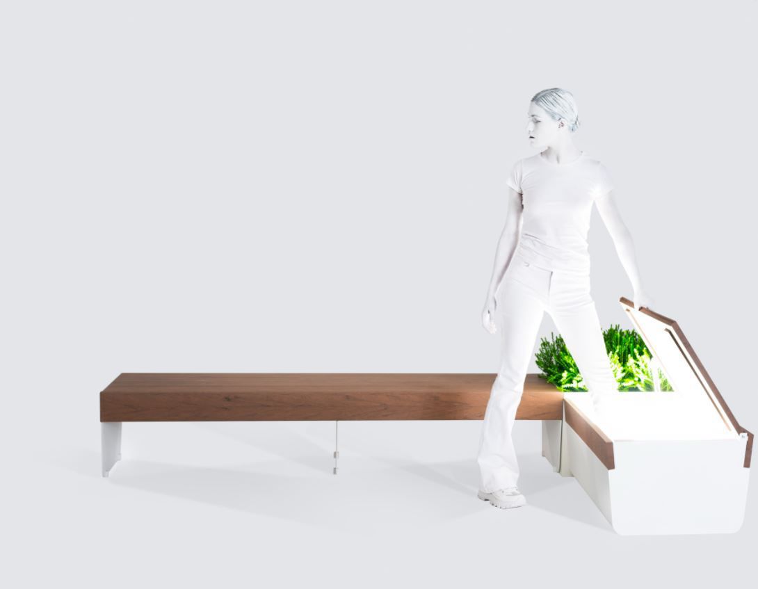 Corner flower box - MACETERO ESQUINA - TARIMATEC - wooden / steel / square