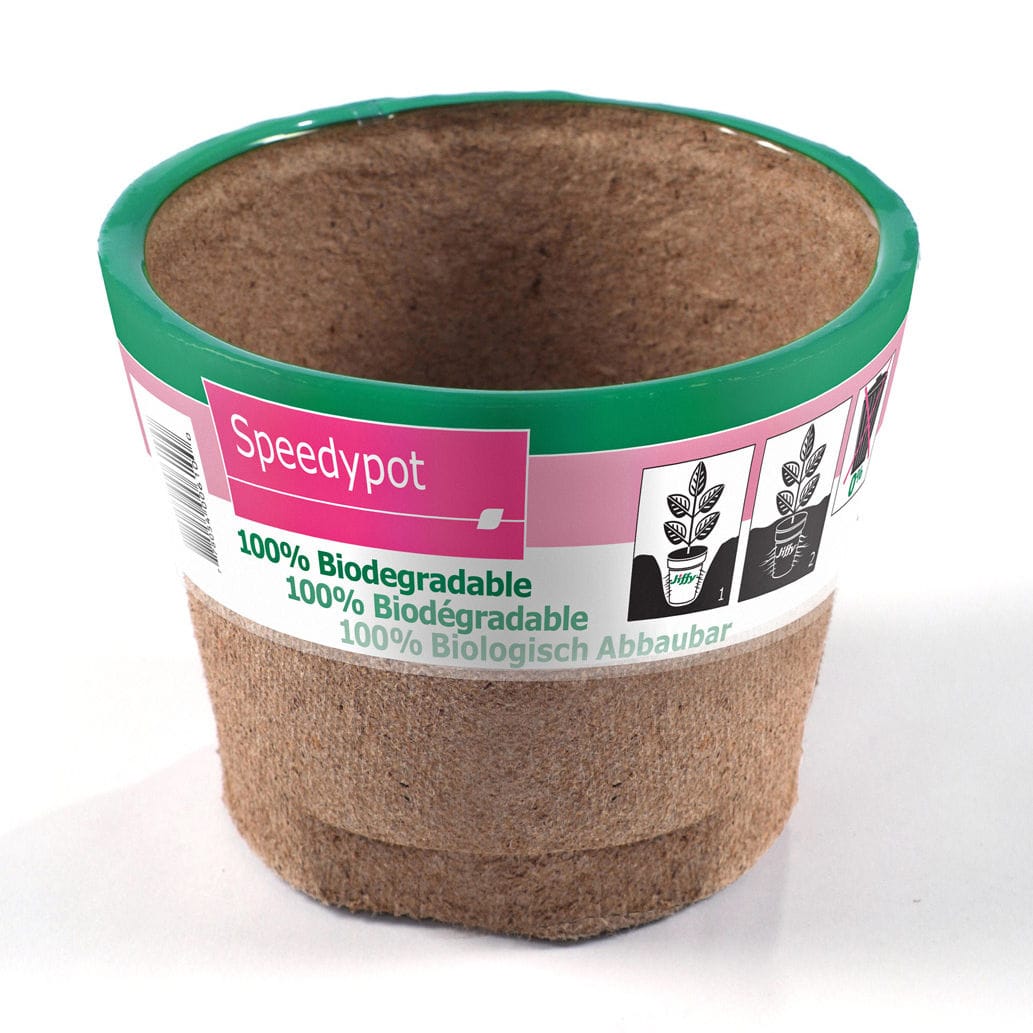 Wood fiber plant pot - SPEEDYPOT - JIFFY - round / home