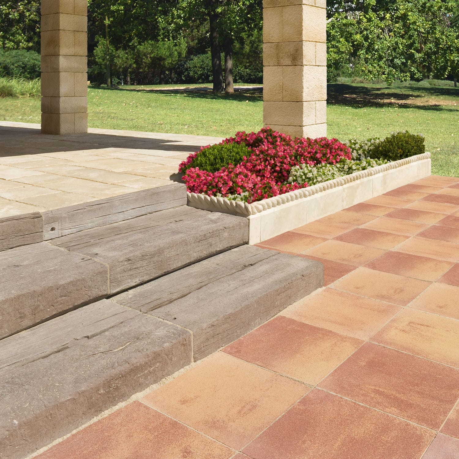 Outdoor stepper - MASSIVE LOG SLEEPER - SAS PREFABRICADOS DE HORMIGON ...