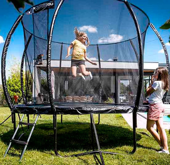 Spring trampoline - 12FT - Cornilleau - for playground / round / for ...