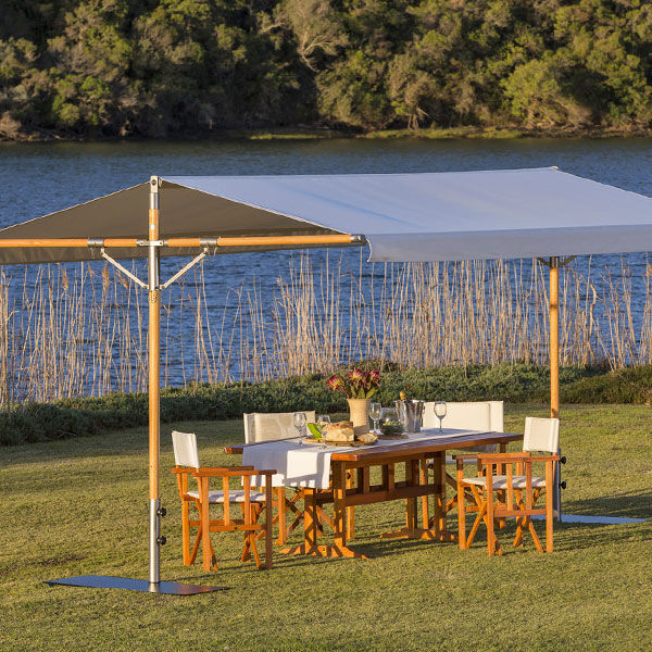 Fabric parasol - PAPILLON - Woodline Shade Solutions - stainless steel ...