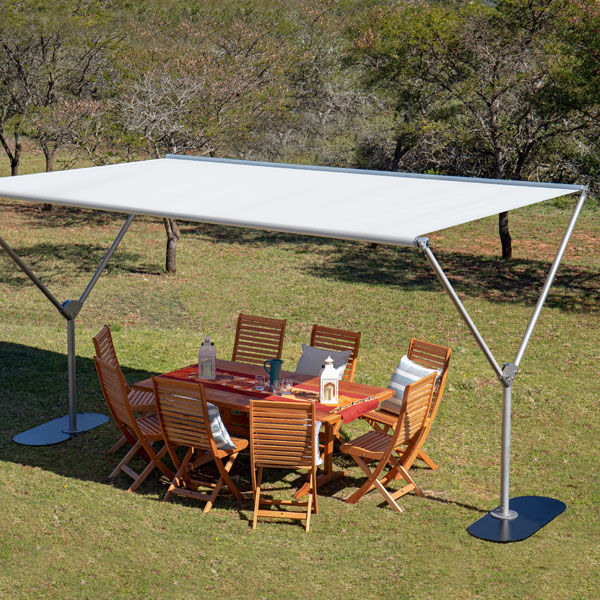 Fabric parasol - SKY - Woodline Shade Solutions - stainless steel ...