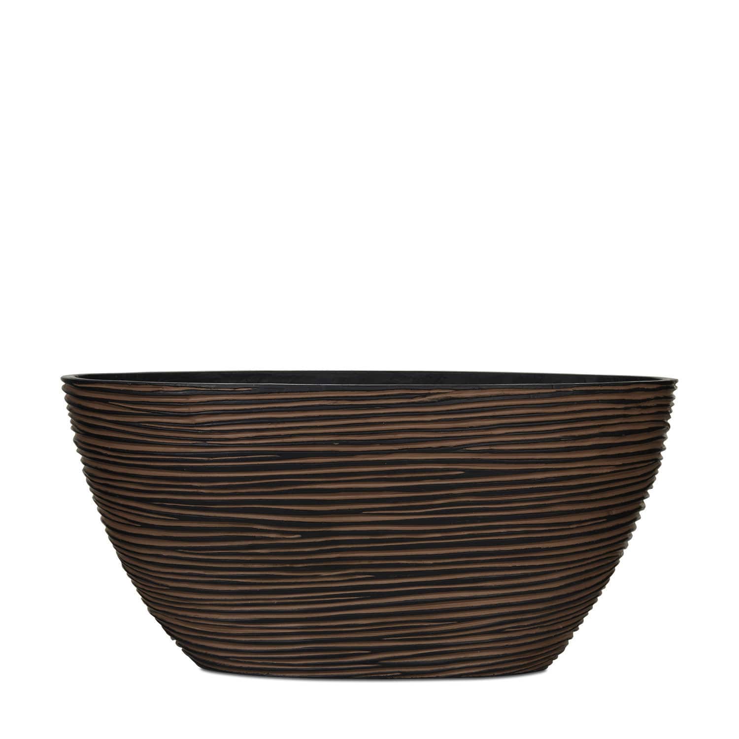 Plastic planter - NATURE : RIB - Capi - rectangular / square / oval
