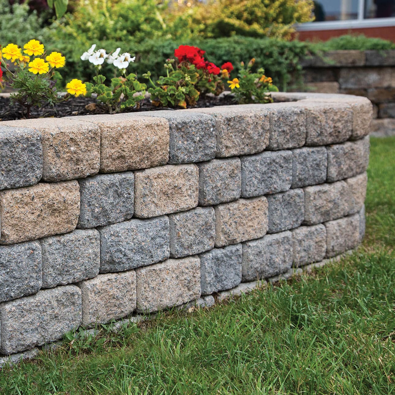 Wall edge - ROMAN STACKSTONE® - shaw brick - concrete / curved