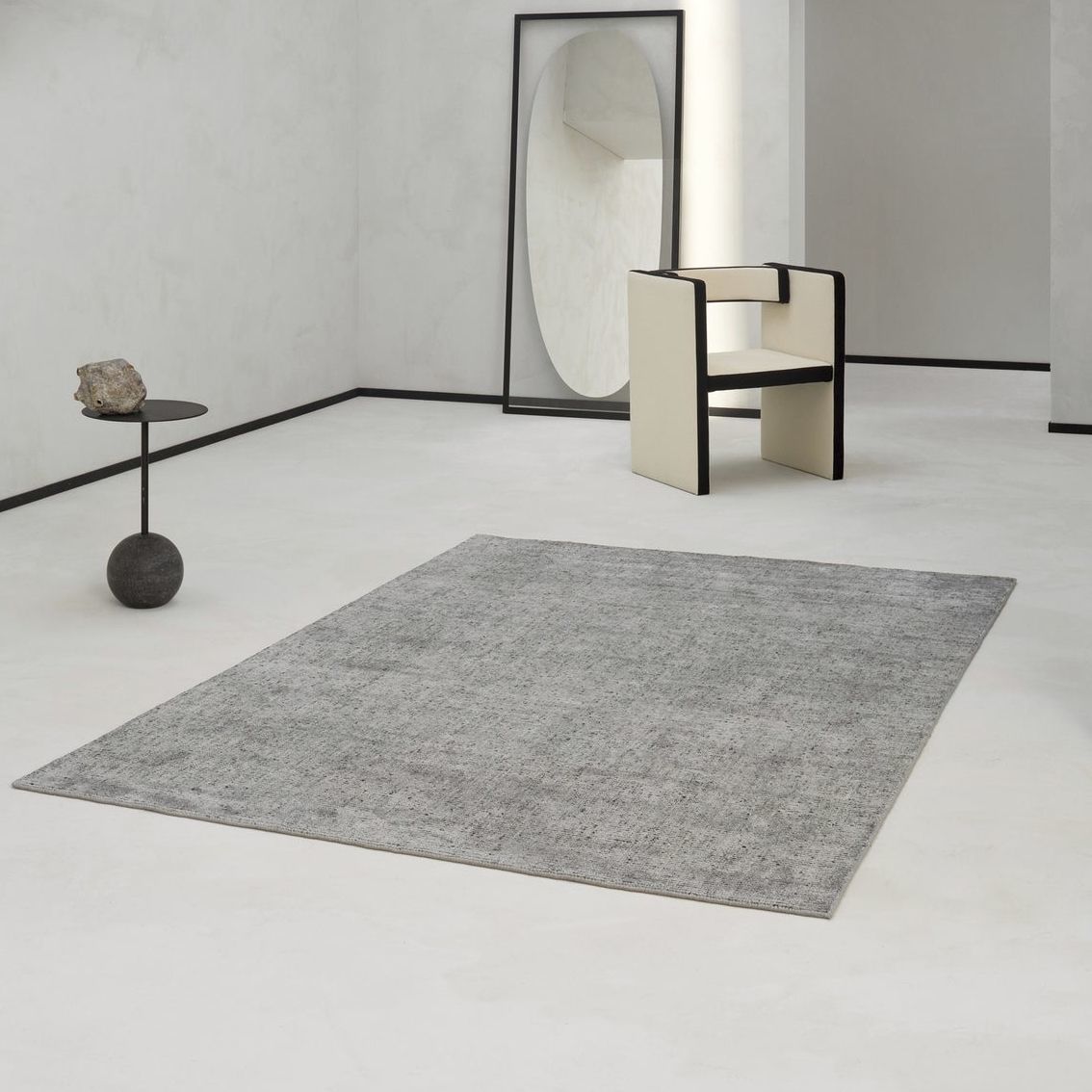 Contemporary rug - ALVA - LINIE DESIGN A/S - plain / wool / viscose