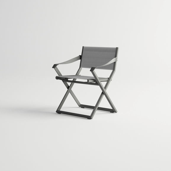 Contemporary dining chair - VICTUS - 10Deka - outdoor / Textilene® / aluminum base