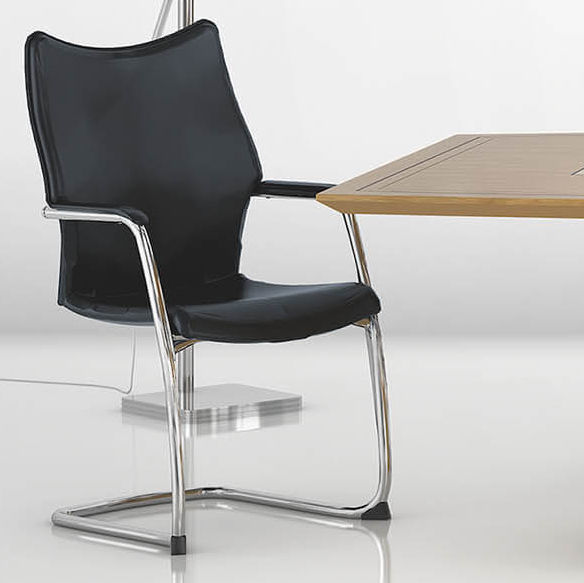 Contemporary visitor chair - FORUM - burgessfurniture - indoor / steel ...