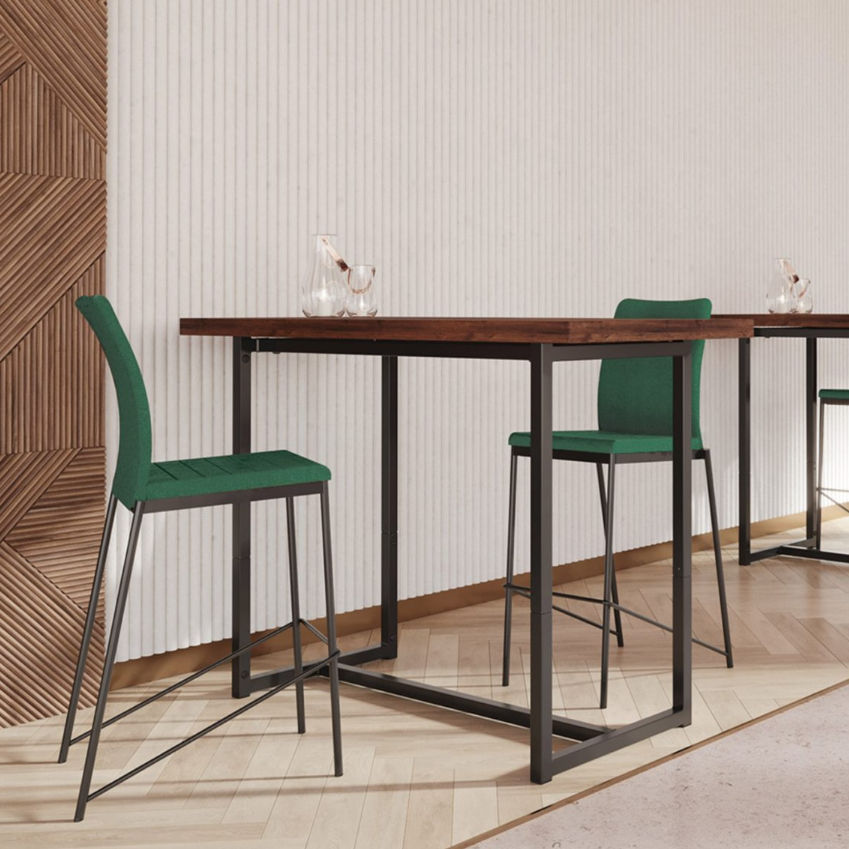 Contemporary table - TRANS-POSE® - burgessfurniture - wooden / metal base / rectangular
