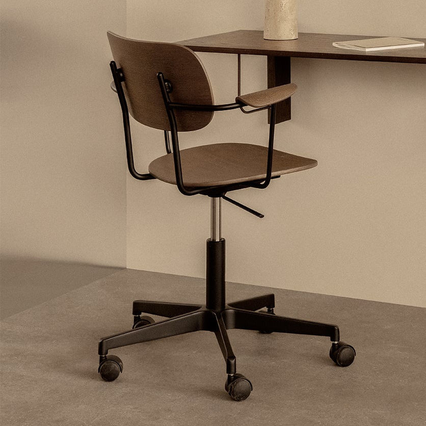 Fabric task chair - CO - AUDO - aluminum / steel / plywood