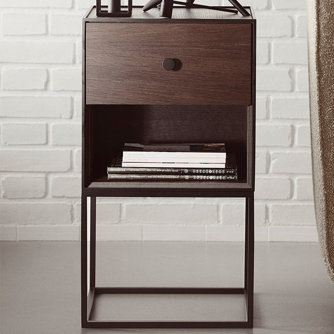 Contemporary side table - FRAME - AUDO - oak / MDF / ash