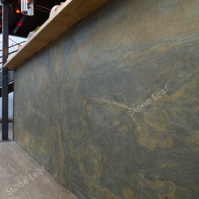 Interior wall-covering - MONTRÉAL - StoneLeaf - natural stone / slate ...