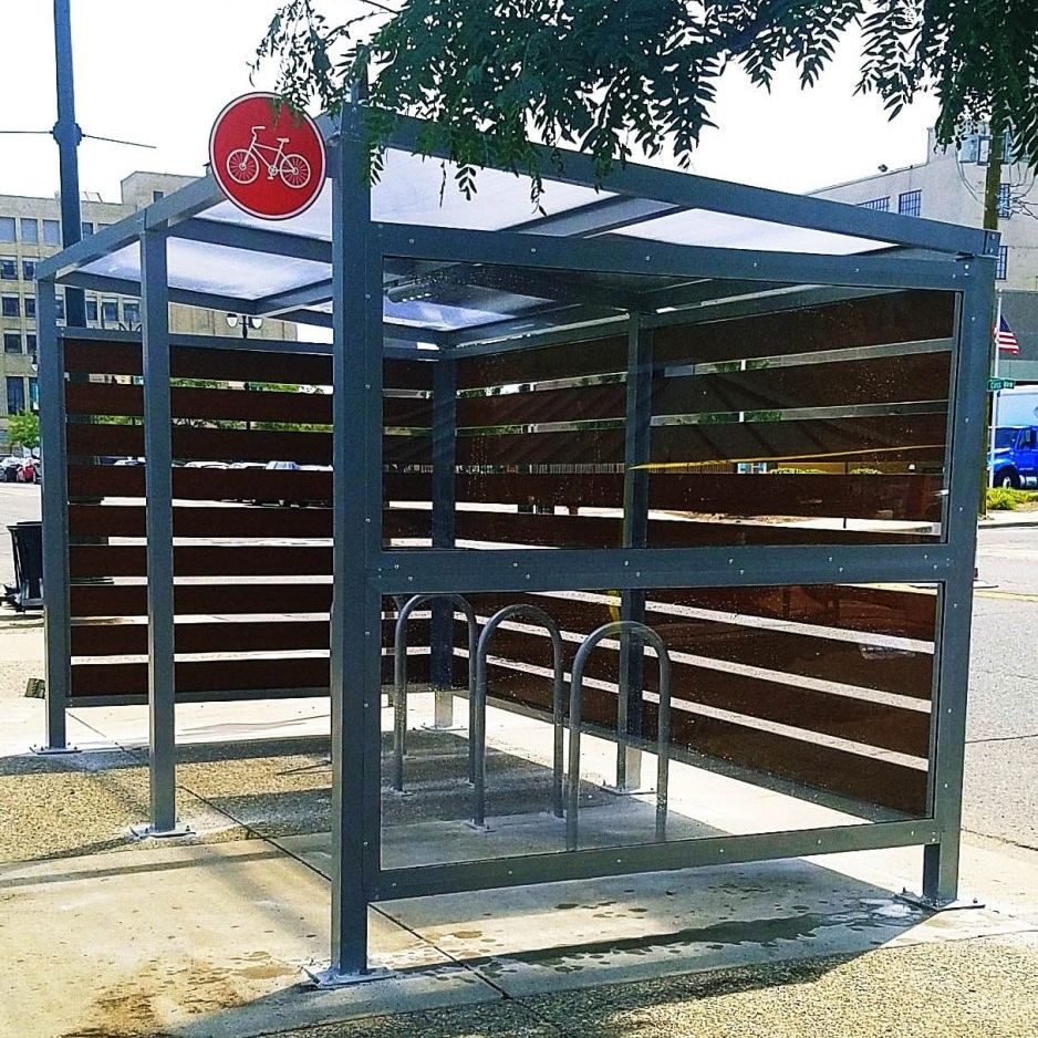 Polycarbonate canopy cycle shelter - ASPEN - Brasco International Inc ...