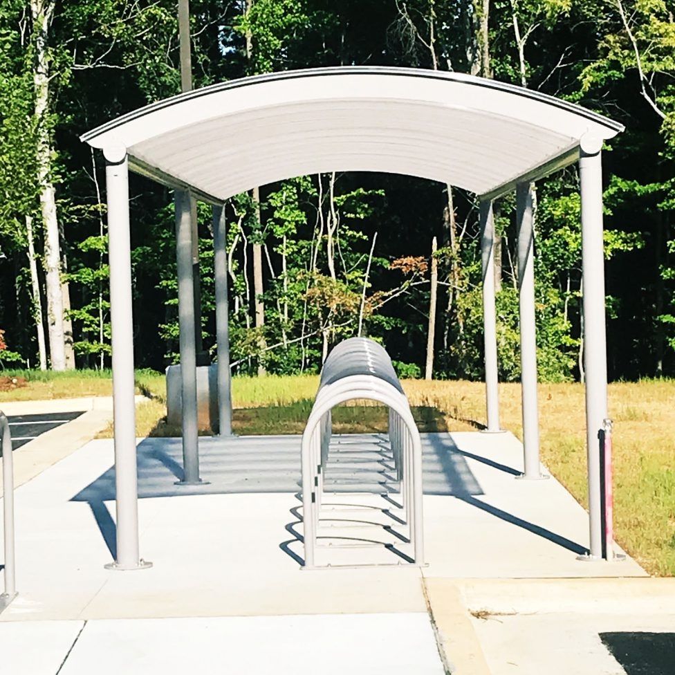 Polycarbonate canopy cycle shelter - ECLIPSE - Brasco International Inc ...