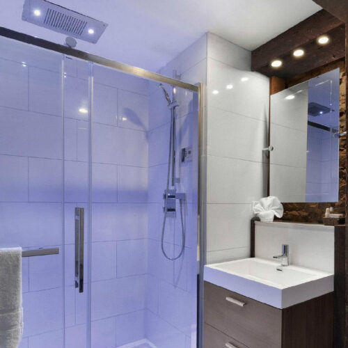 Recessed ceiling shower head - CONCEPT SPA - Aquademy - rectangular ...